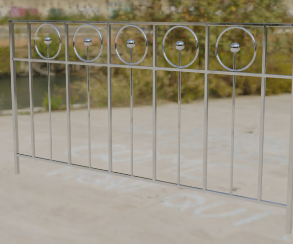 ArtStation - Architectural Steel Fence and Lattice 3D model | Game Assets