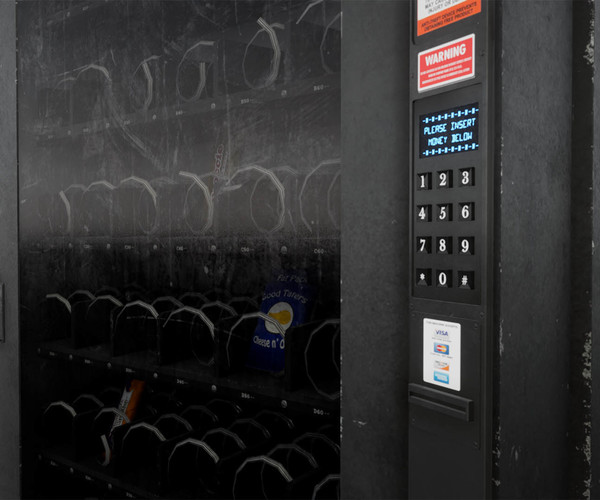 ArtStation - Vending Machines + Food & Drink - Prop Pack | Game Assets