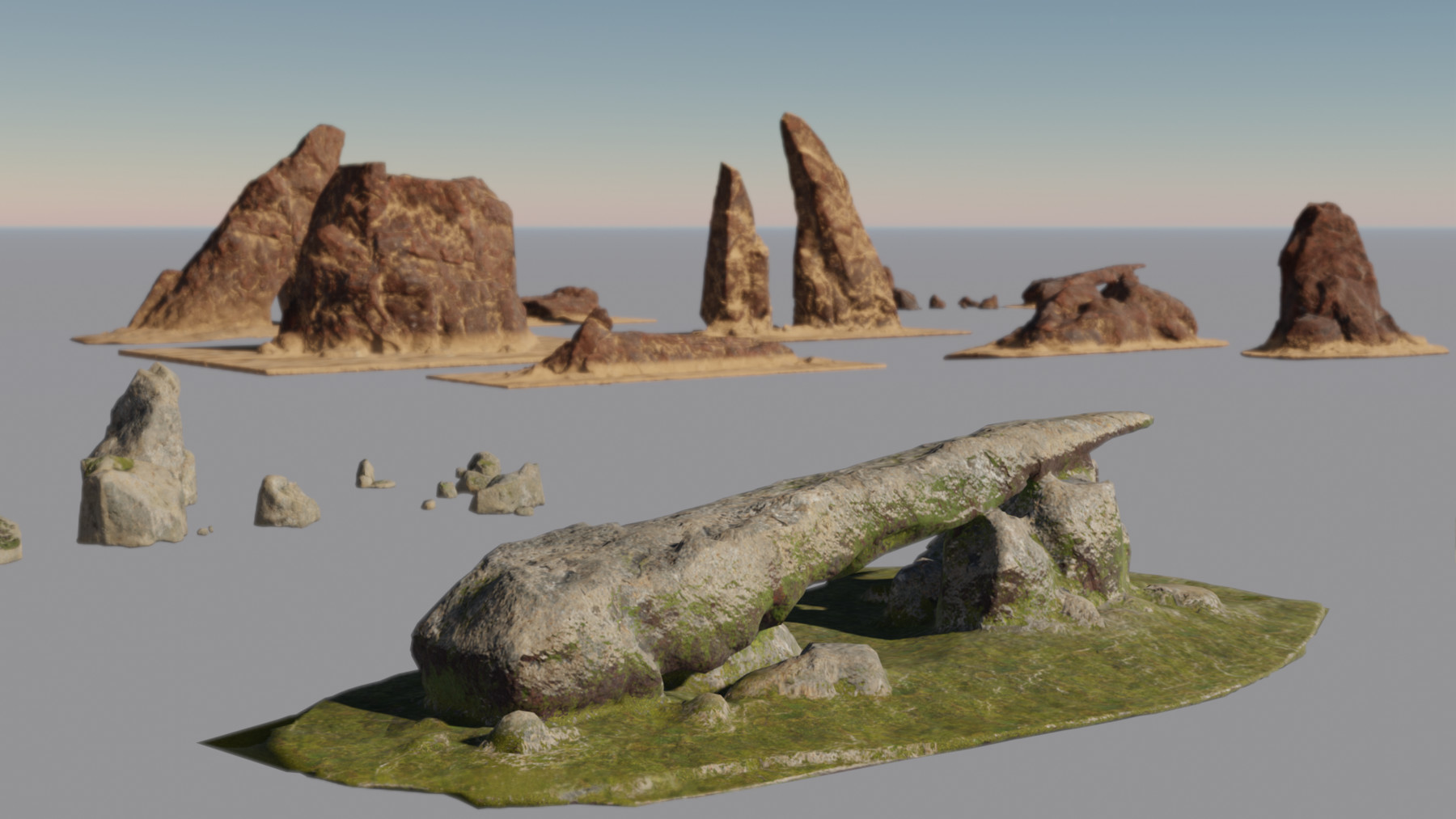 ArtStation - Rock 3D Kit Set - 9 Different Materials | Resources