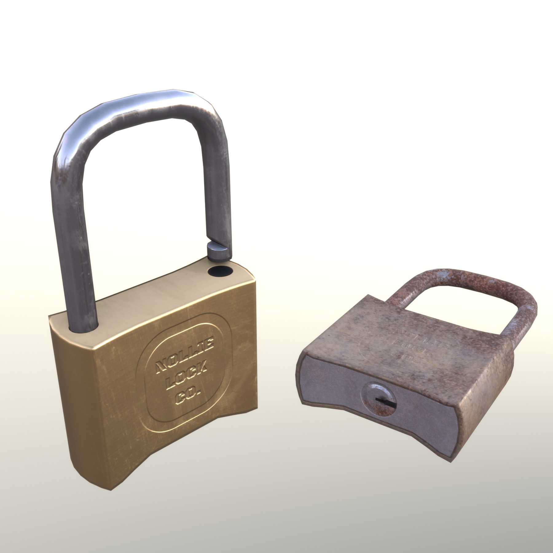 ArtStation - Padlock Clean&Rusty | Game Assets