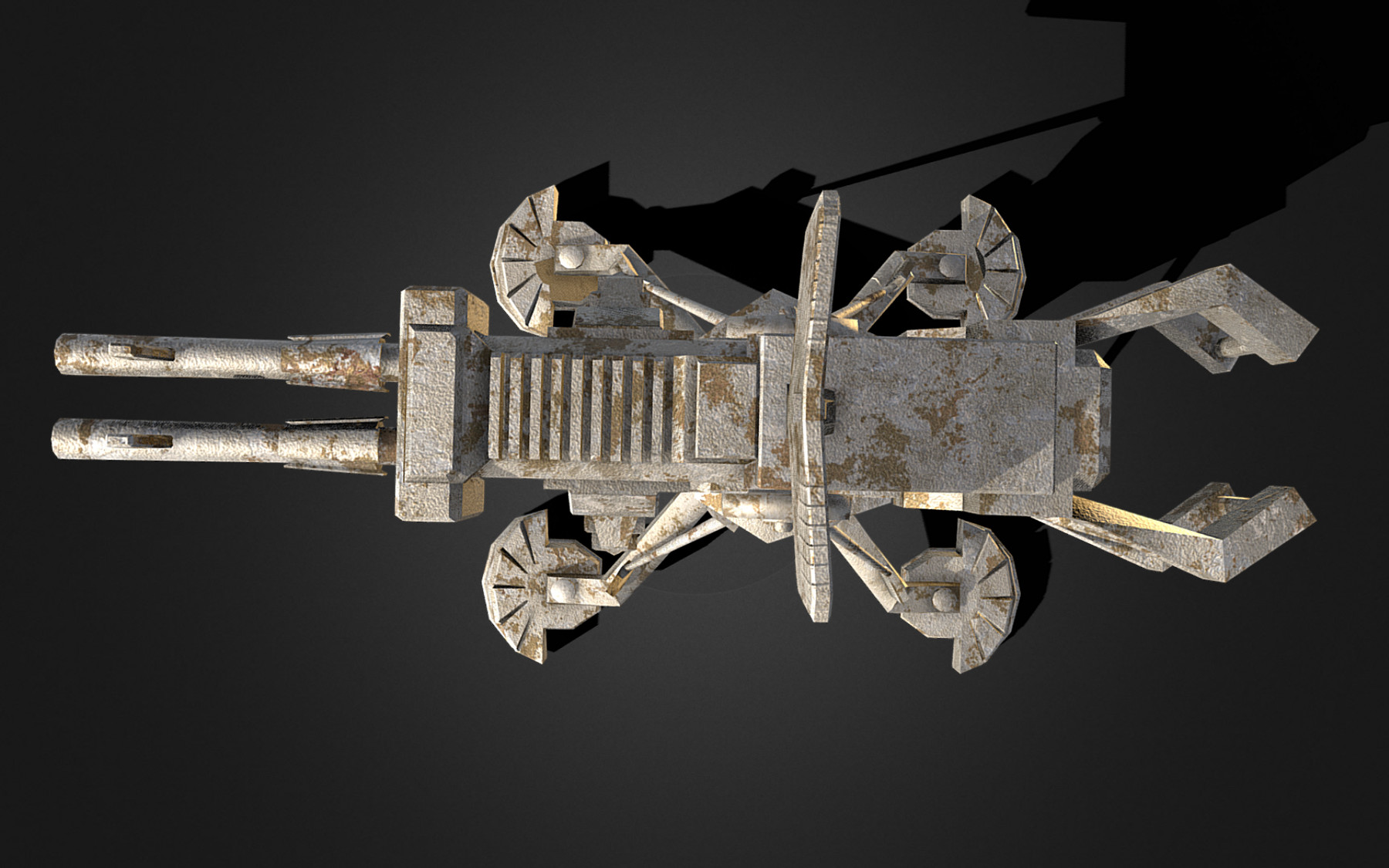 ArtStation - Fixed Machine Gun II | Game Assets