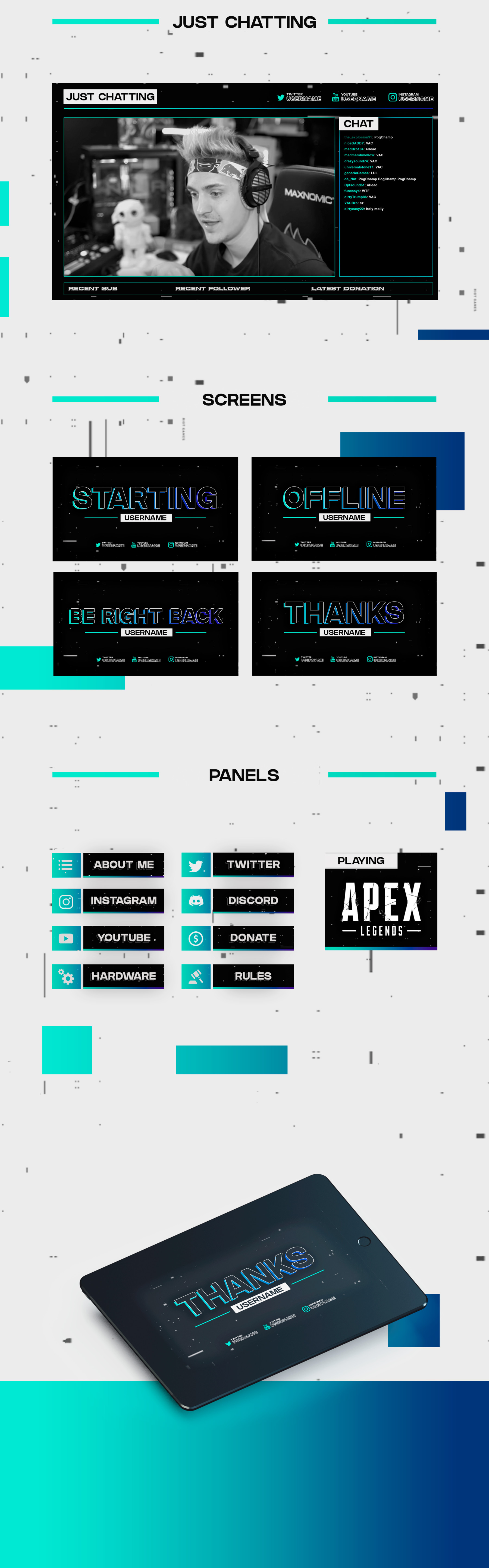 ArtStation - Spirit - Stream graphics | Artworks