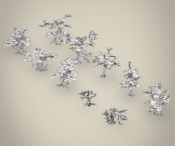 ArtStation - 3D Game Ready Maple Tree Collection | Resources