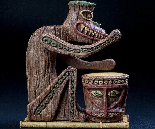 ArtStation - Tiki Drummer - Support the Artist | Resources