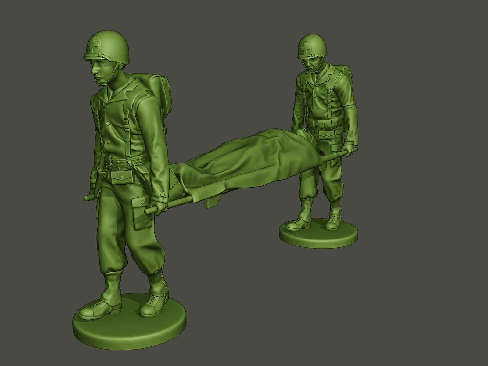 ArtStation - American Medic soldiers ww2 A8 Pack | Resources