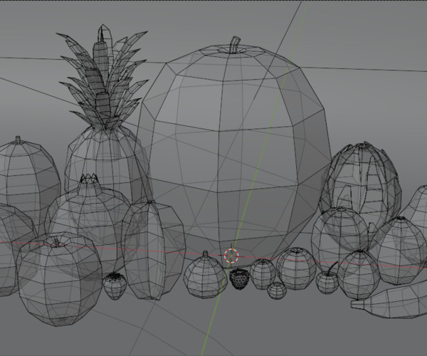 ArtStation - 20 Fruits - Low Poly, Flat Shaded | Resources