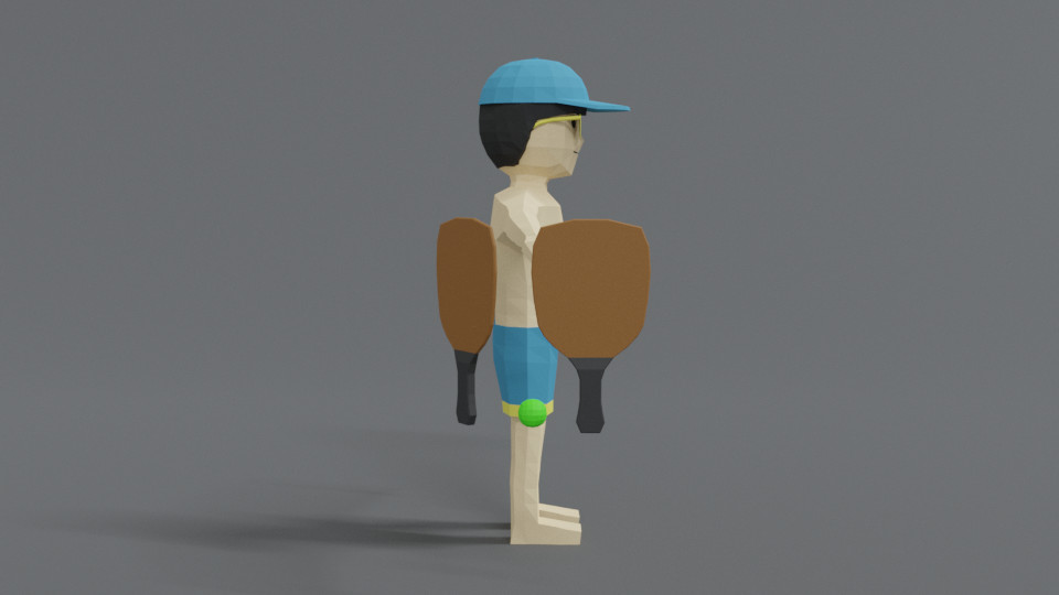 ArtStation - Low Poly Cartoon Summer Guy | Game Assets