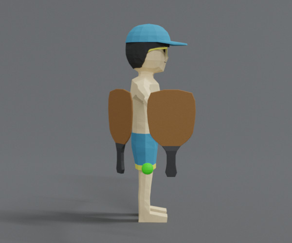 ArtStation - Low Poly Cartoon Summer Guy | Game Assets