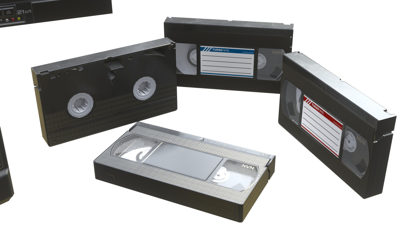 ArtStation - 90s TVs and VHS Collection | Game Assets