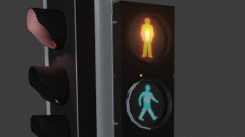 ArtStation - london traffic light | Game Assets
