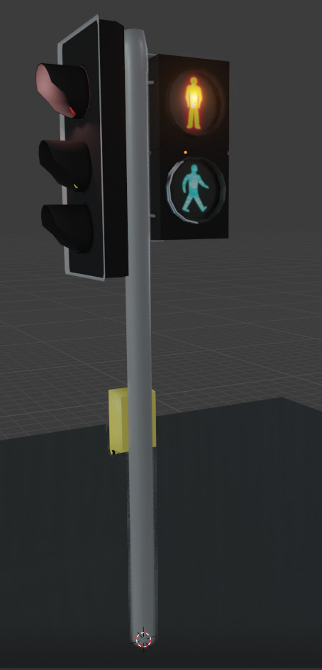 ArtStation - london traffic light | Game Assets