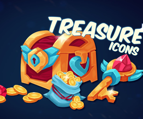 ArtStation - Treasure Icons Pack | Game Assets