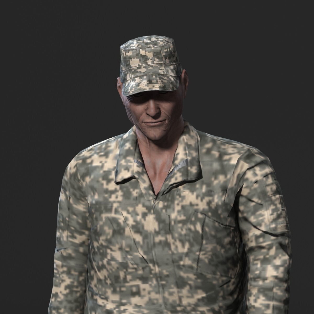 ArtStation - Animated Soldier Man-Rigged 3d game character Low-poly ...