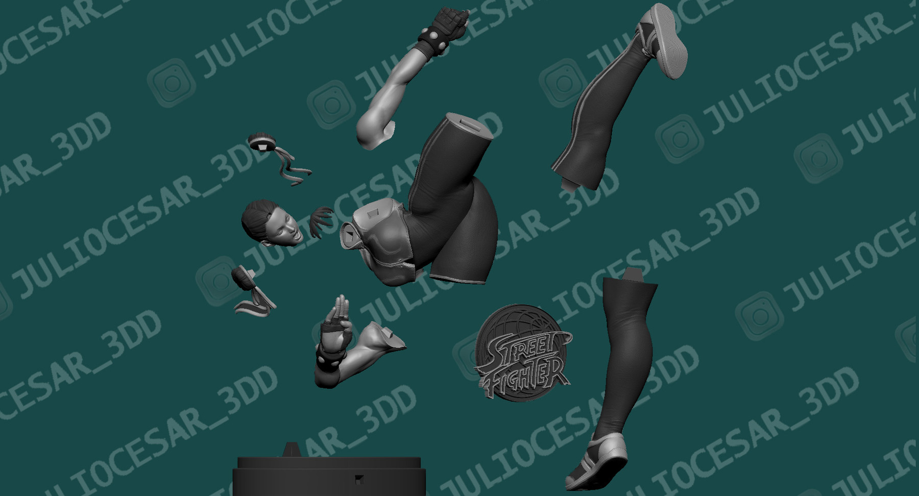 ArtStation - Street fighter - Chun Li 3D print model | Resources