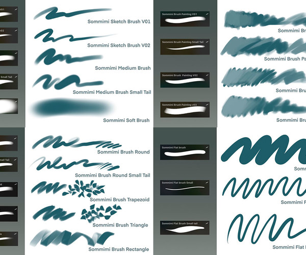 ArtStation - My procreate brushes vol 1 | Brushes