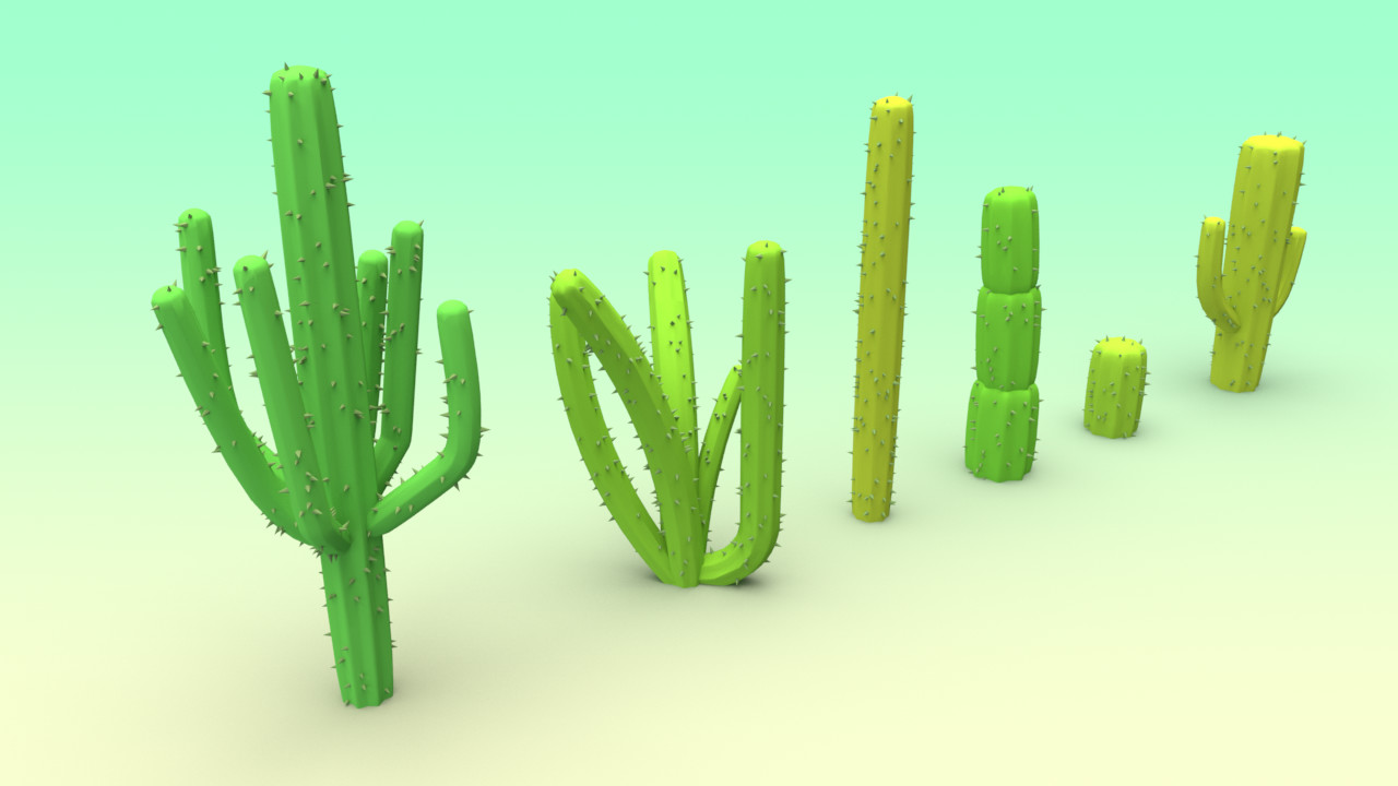 ArtStation - Cactus Set | Game Assets