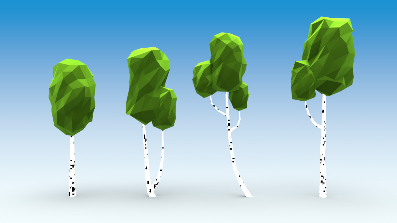 ArtStation - Birch Trees | Game Assets