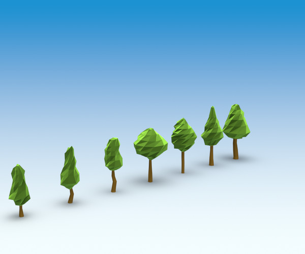 ArtStation - Low poly trees | Game Assets