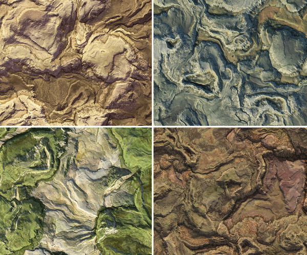 ArtStation - 20 Hills Topography Top View Background Textures | Game Assets