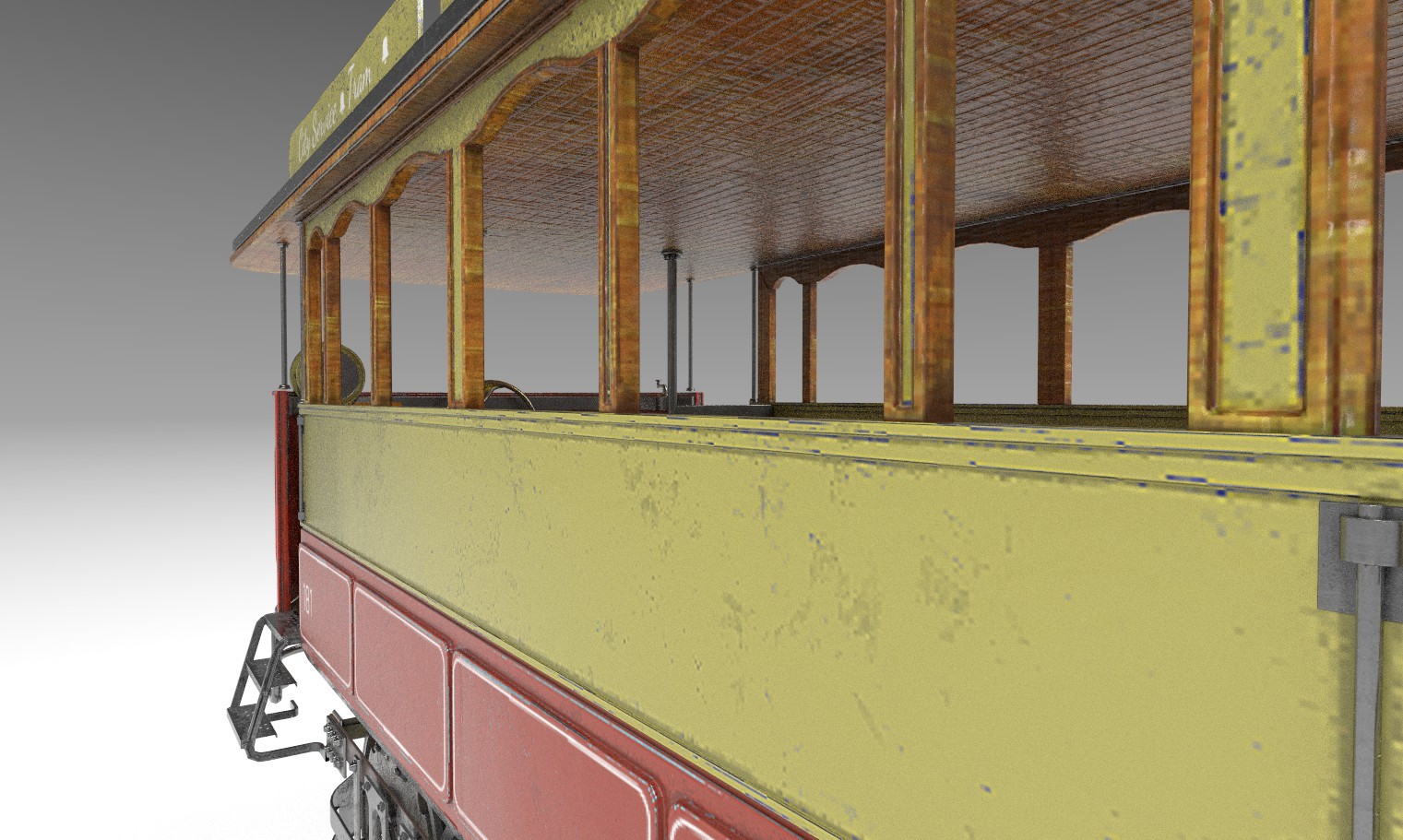 ArtStation - tram with pbr textures | Game Assets