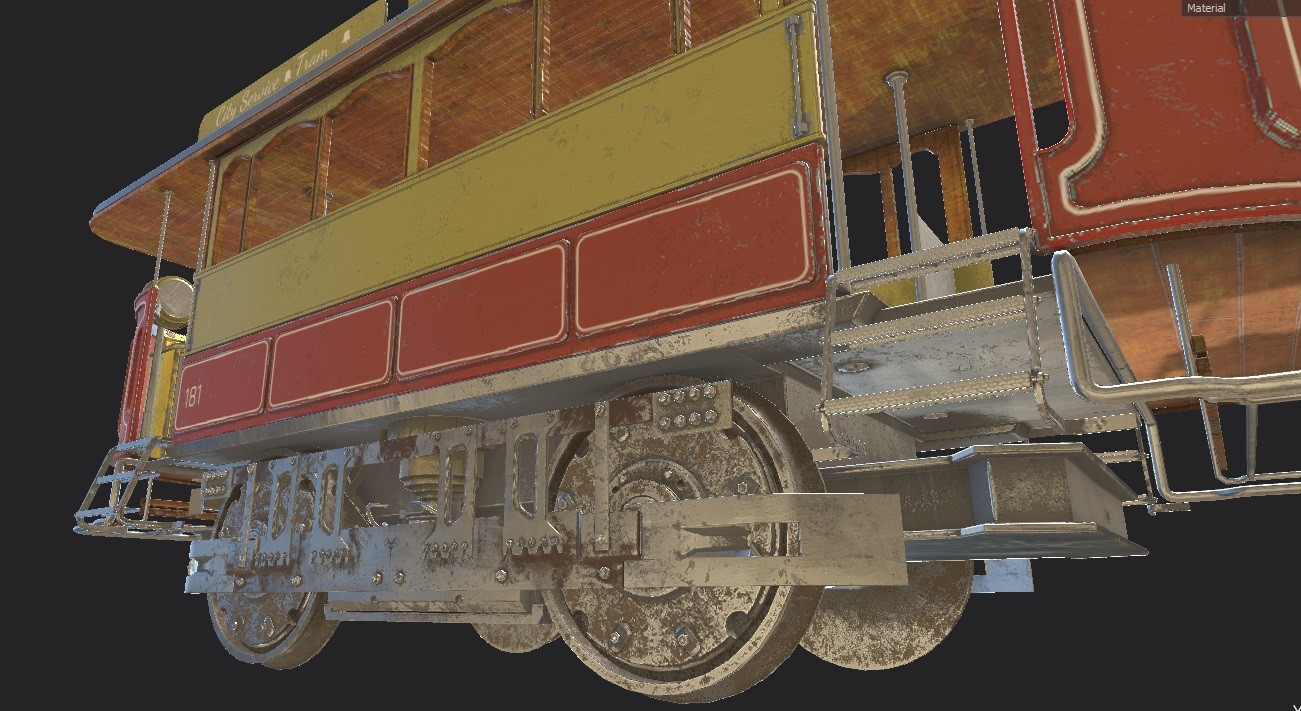 ArtStation - tram with pbr textures | Game Assets