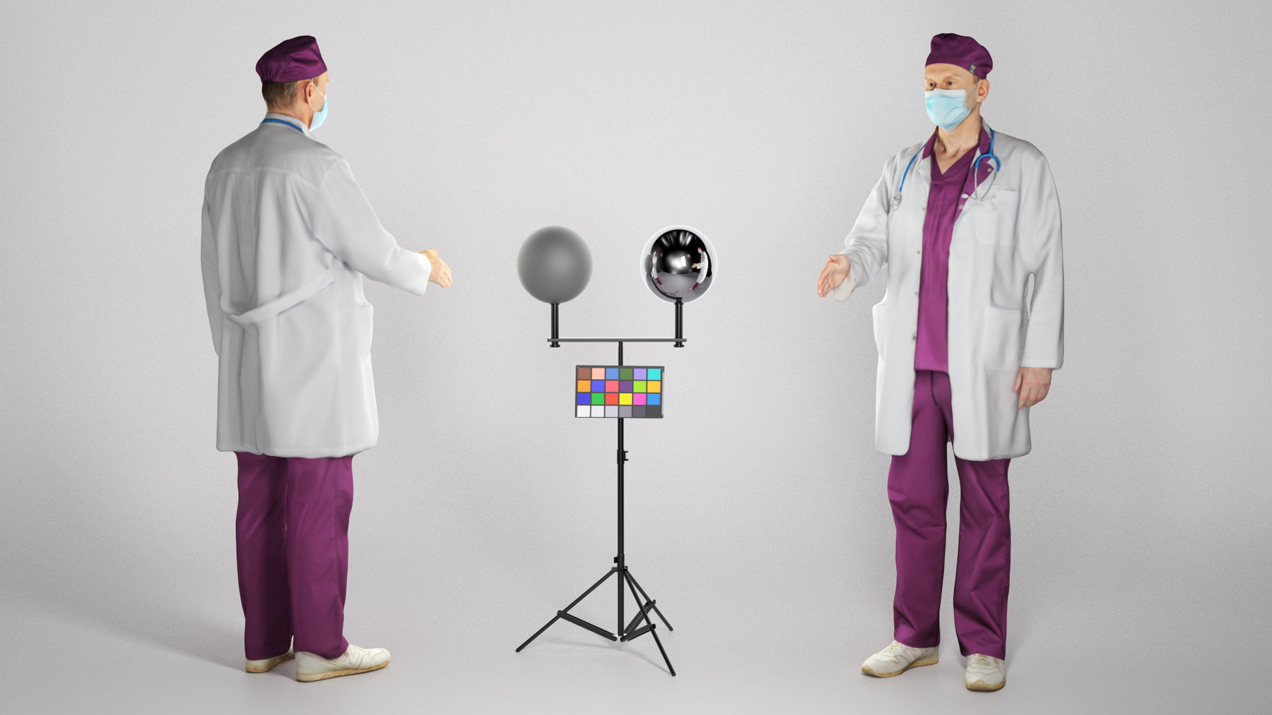 ArtStation - Medical doctor male is shaking hand 170 | Game Assets