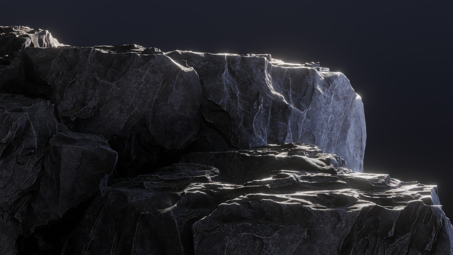 ArtStation - Rock Cliff Assembly Asset for Concept Art | Resources