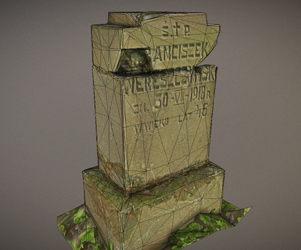ArtStation - Scanned photorealistic broken cracked Grave stone | Game ...