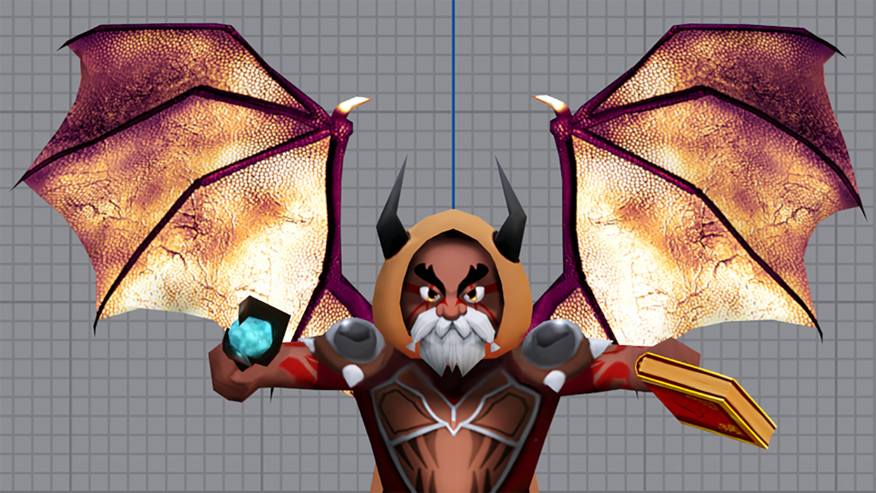Leonardo Olivieri - Low Poly Animated Demon Wings