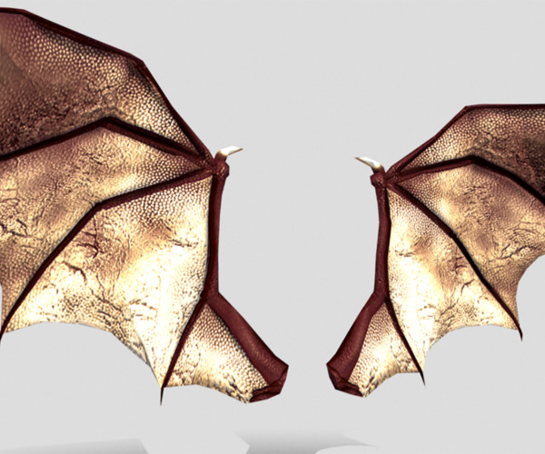 ArtStation - Low Poly Animated Demon Wings | Game Assets