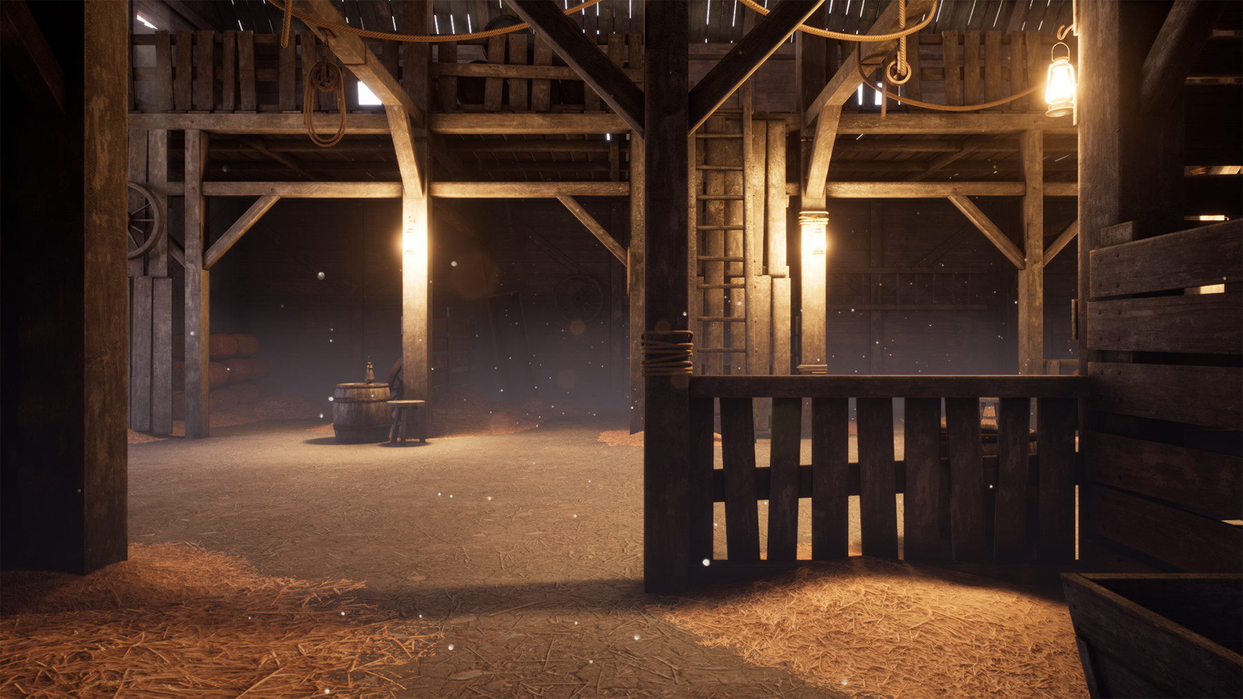 ArtStation - Old West Modular Barn | Game Assets