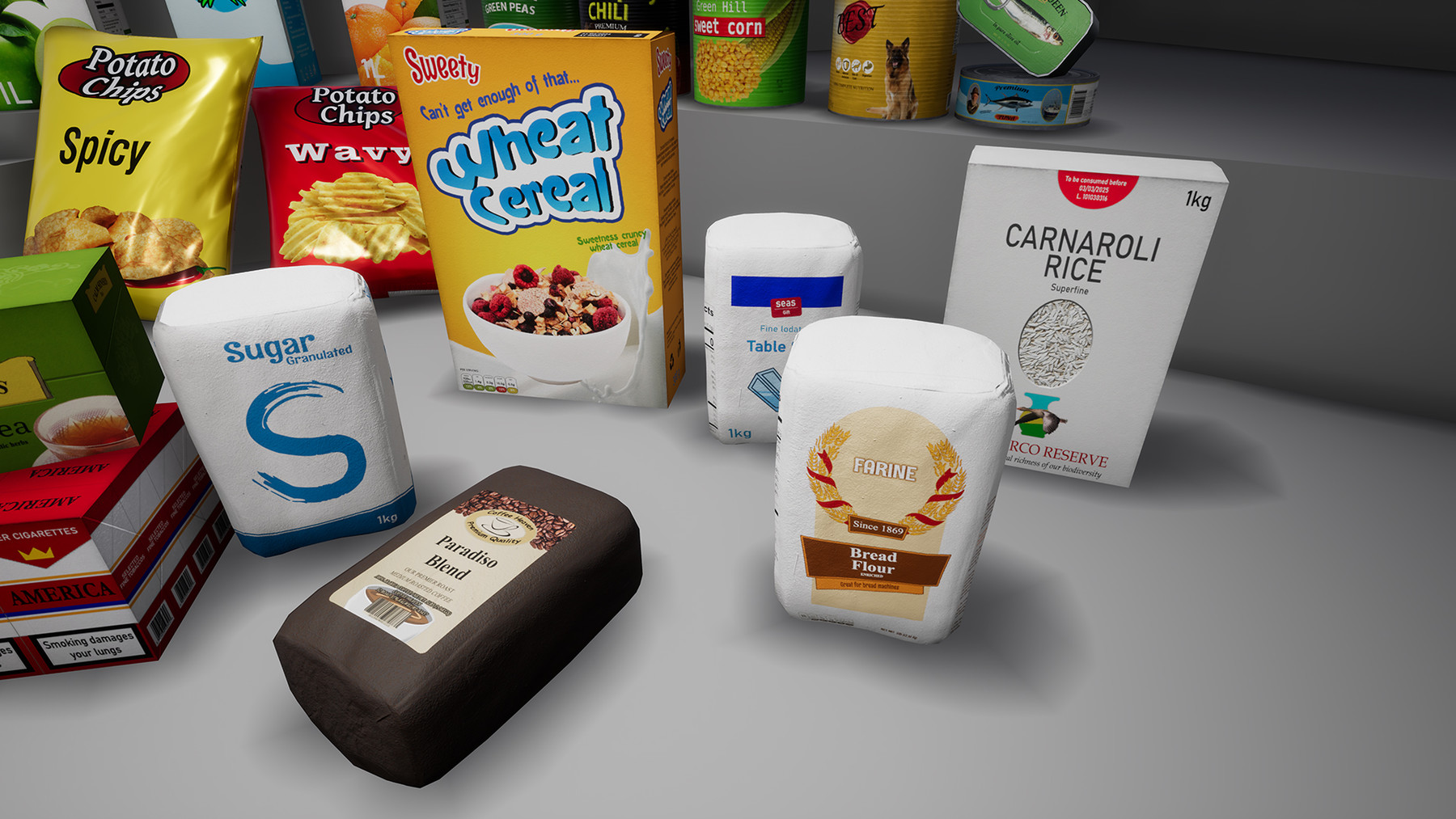 ArtStation - [UE4/UE5] Supermarket Product - Food and Drinks | Game Assets