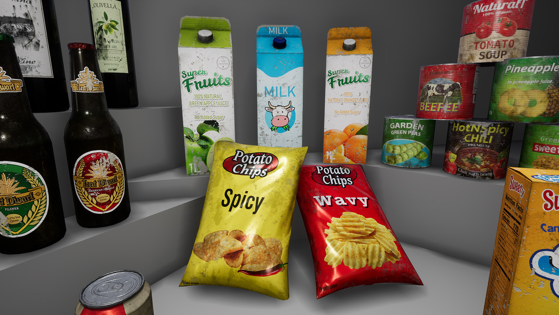 ArtStation - [UE4/UE5] Supermarket Product - Food and Drinks | Game Assets