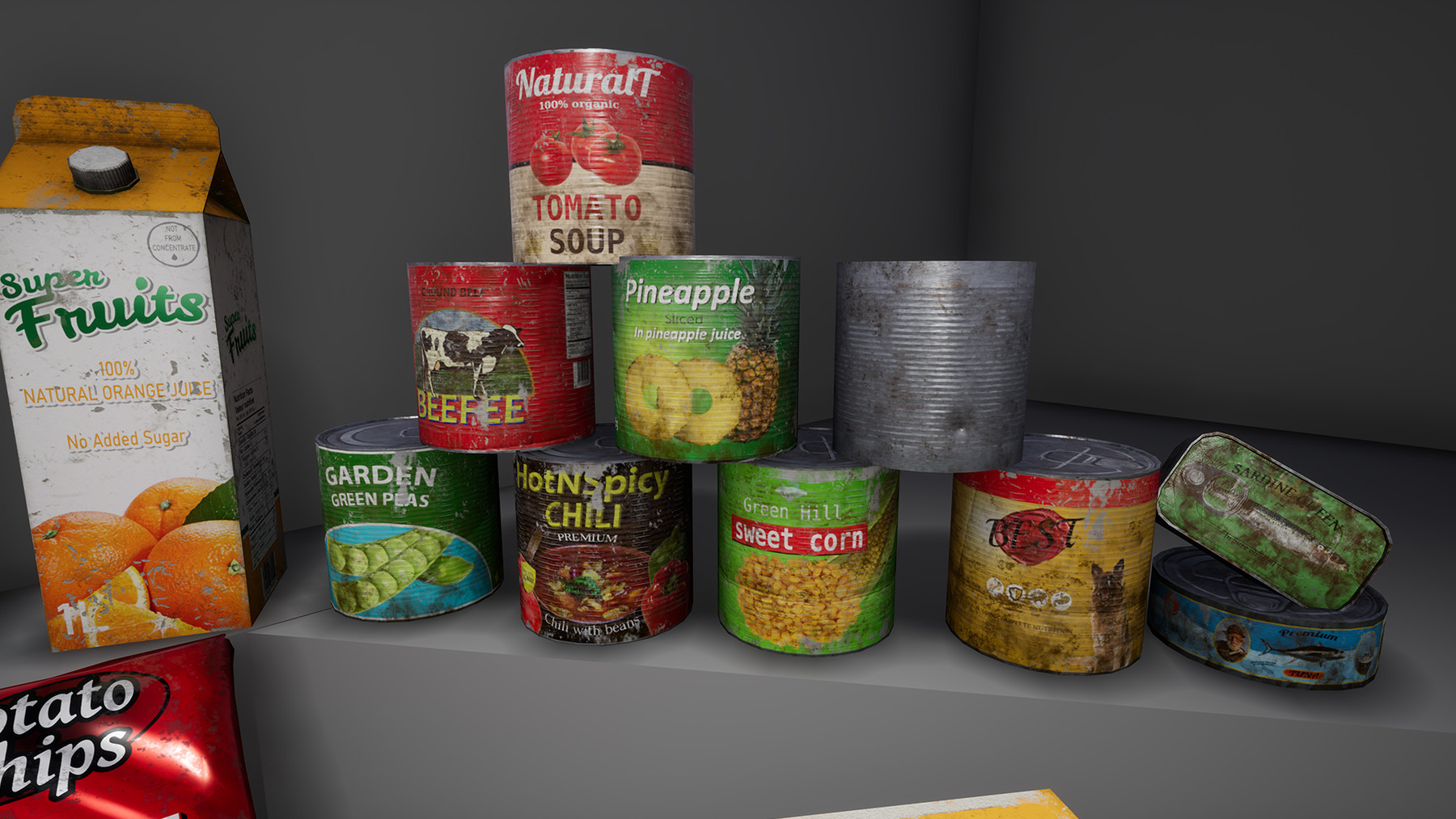 ArtStation - [UE4/UE5] Supermarket Product - Food and Drinks | Game Assets