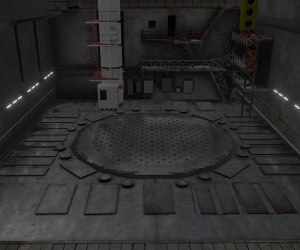 ArtStation - RBMK-1000 Nuclear Reactor, Central Hall, and Fuel Handling ...