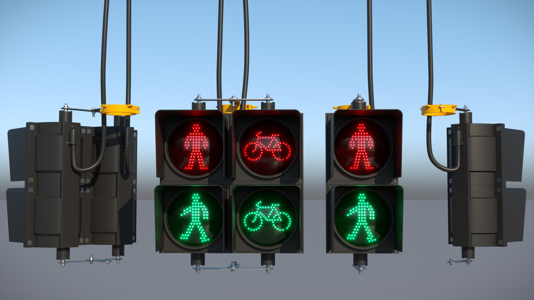 ArtStation - 200mm LED Traffic Lanterns / Traffic Lights | Resources