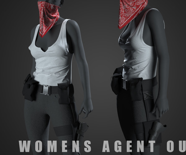 ArtStation - Womens - Agent Outfit | Resources