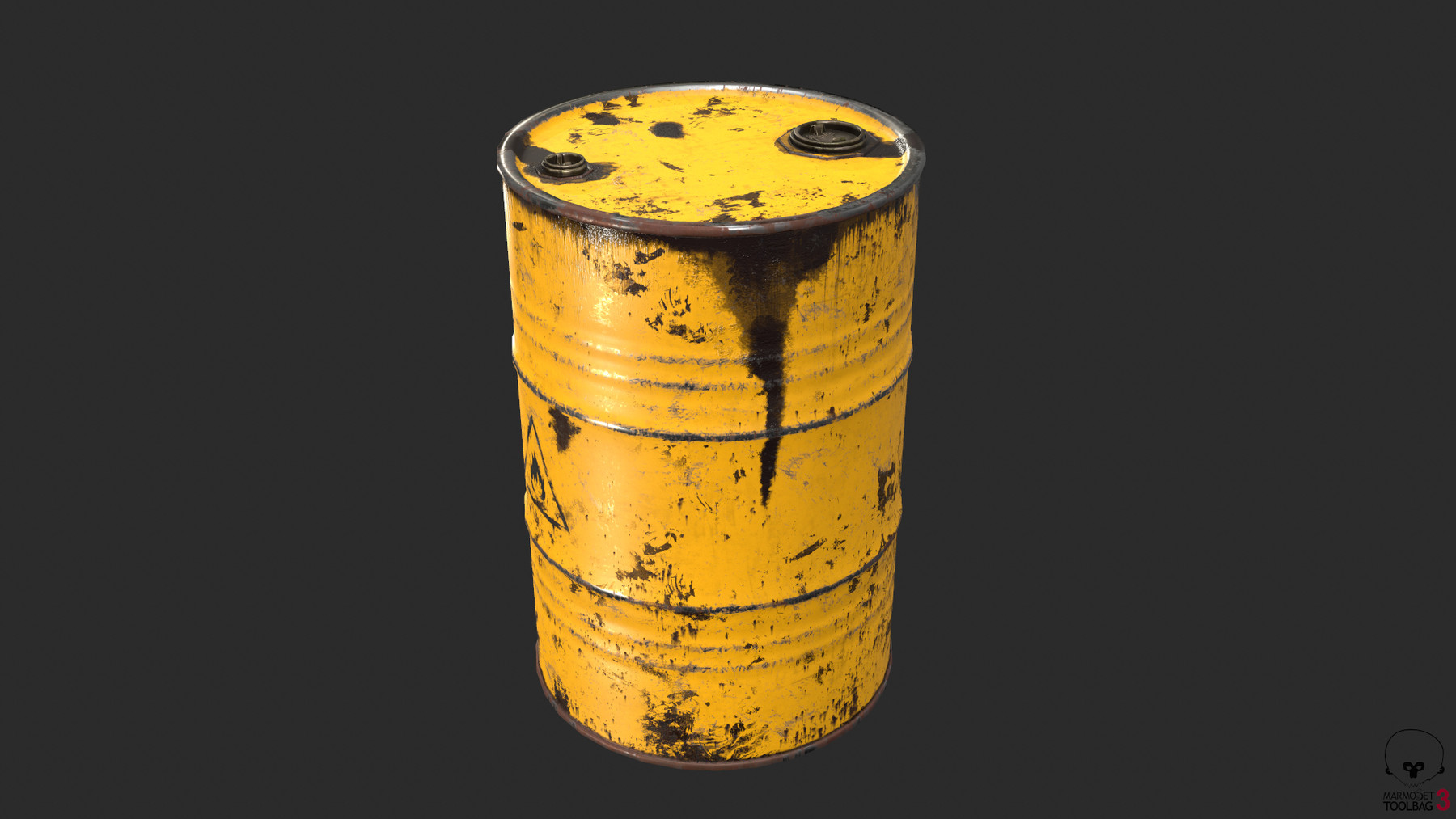 ArtStation - Old Rusty Oil Drum with oil leakage PBR Low-poly | Resources