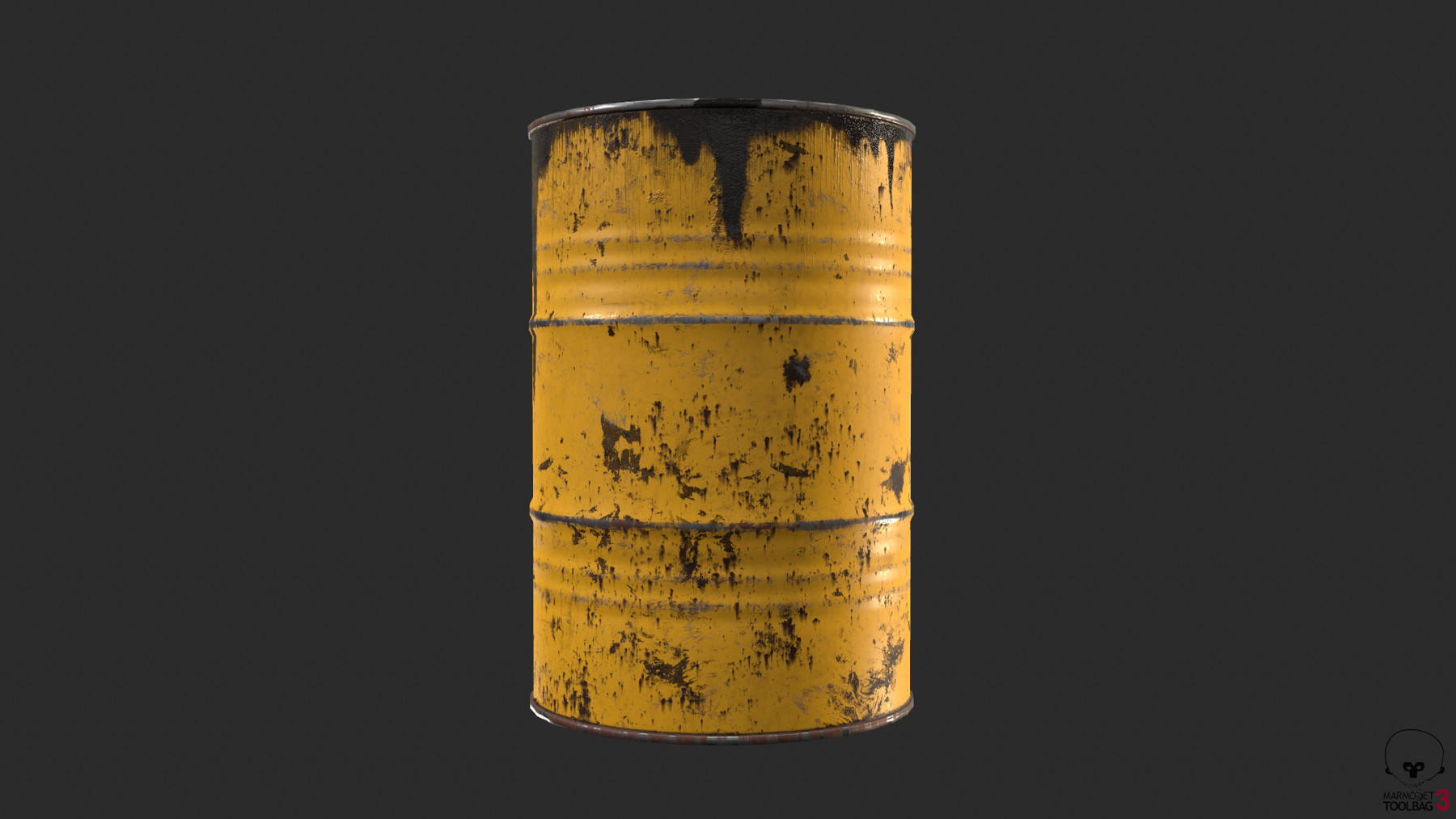ArtStation - Old Rusty Oil Drum with oil leakage PBR Low-poly | Resources