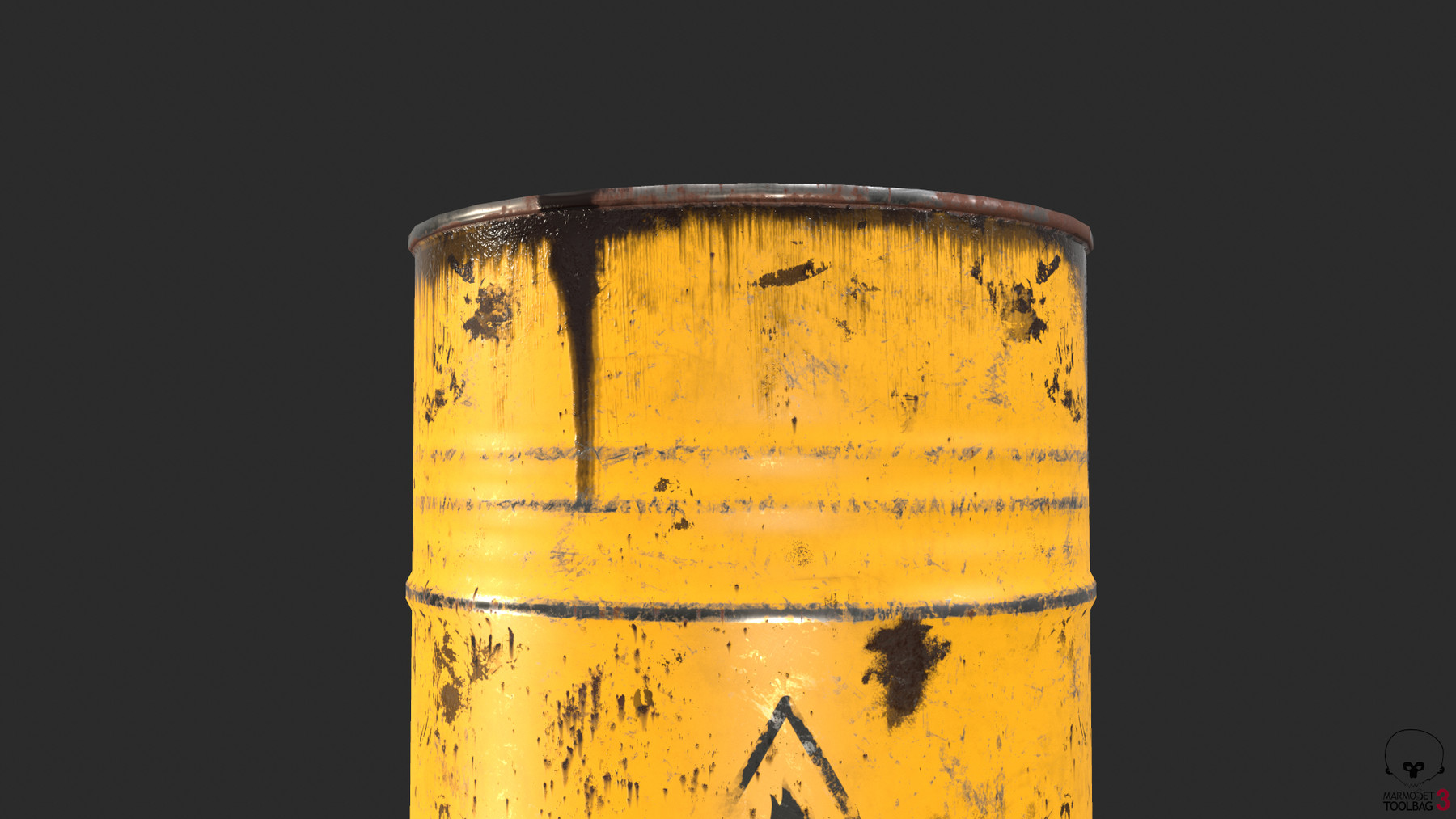 ArtStation - Old Rusty Oil Drum with oil leakage PBR Low-poly | Resources