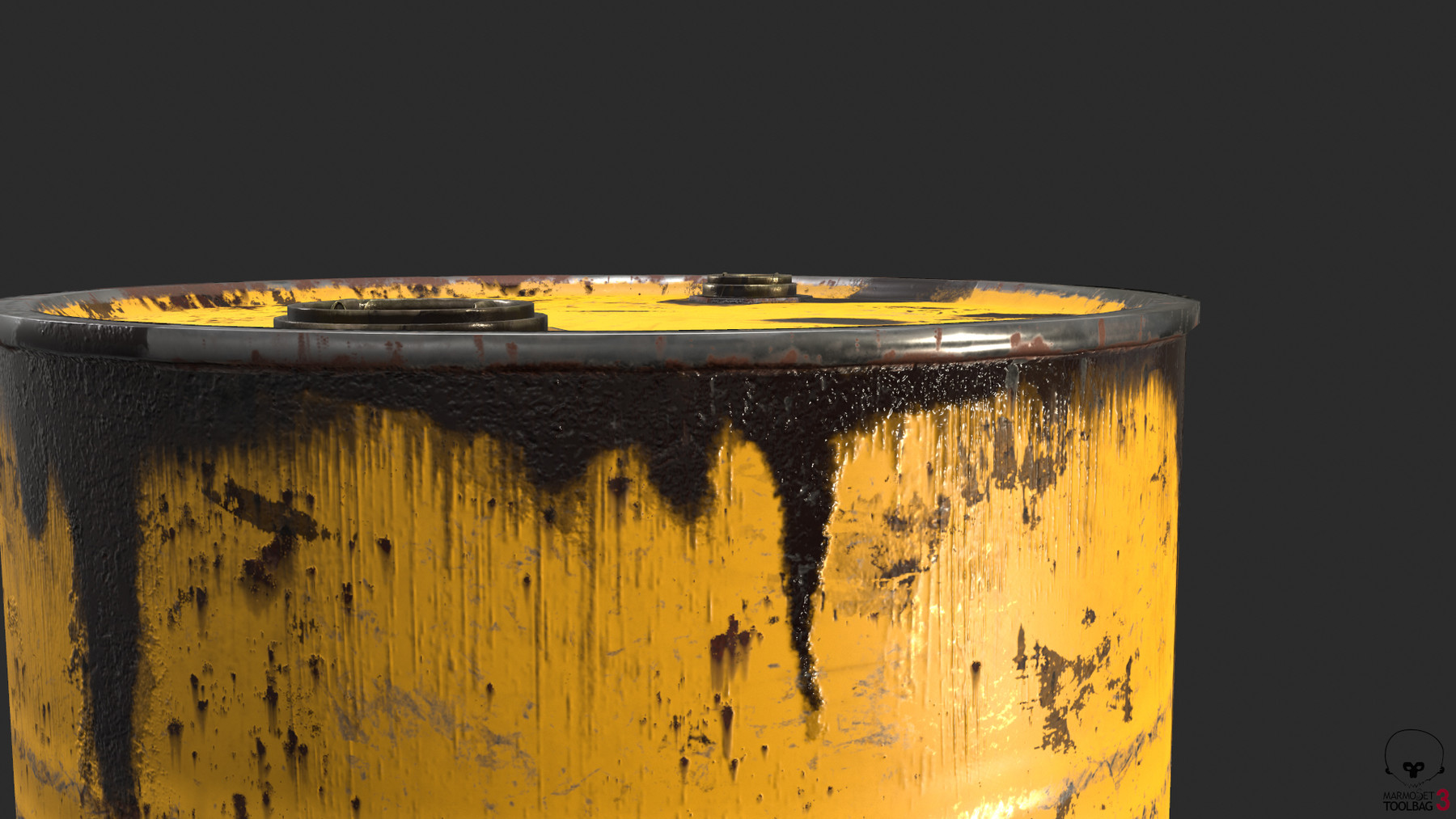 ArtStation - Old Rusty Oil Drum with oil leakage PBR Low-poly | Resources