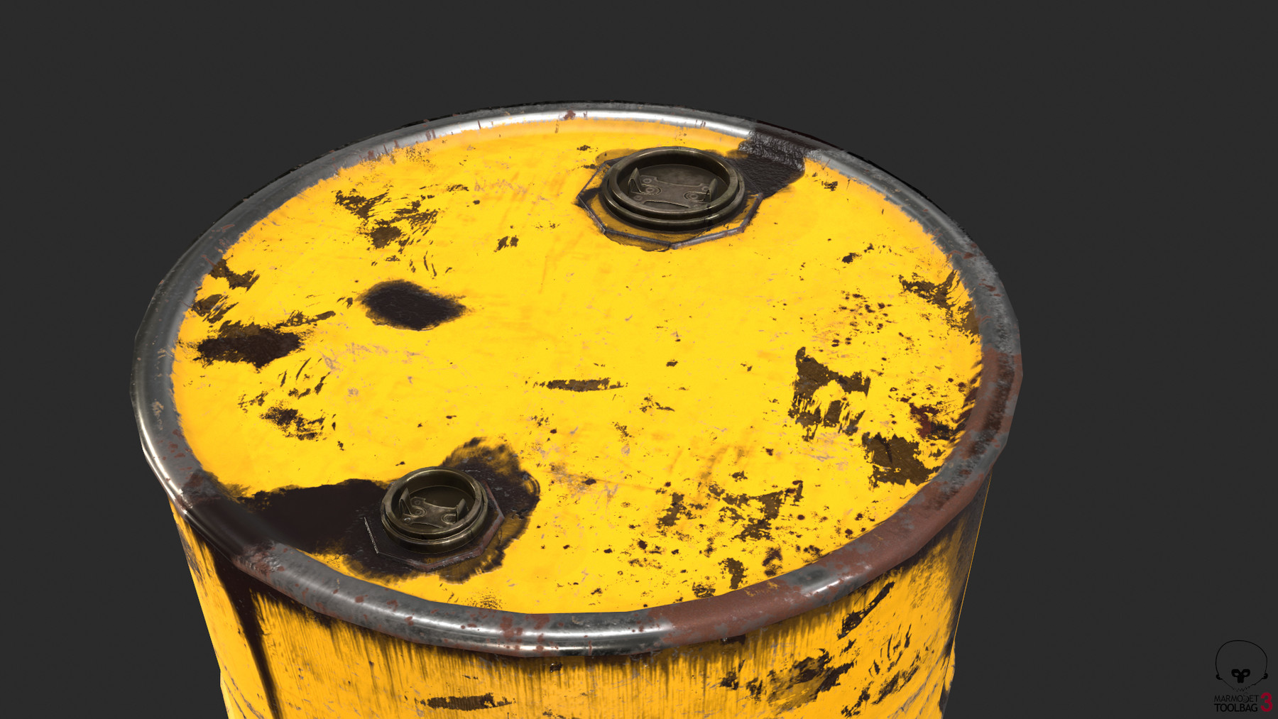 ArtStation - Old Rusty Oil Drum with oil leakage PBR Low-poly | Resources