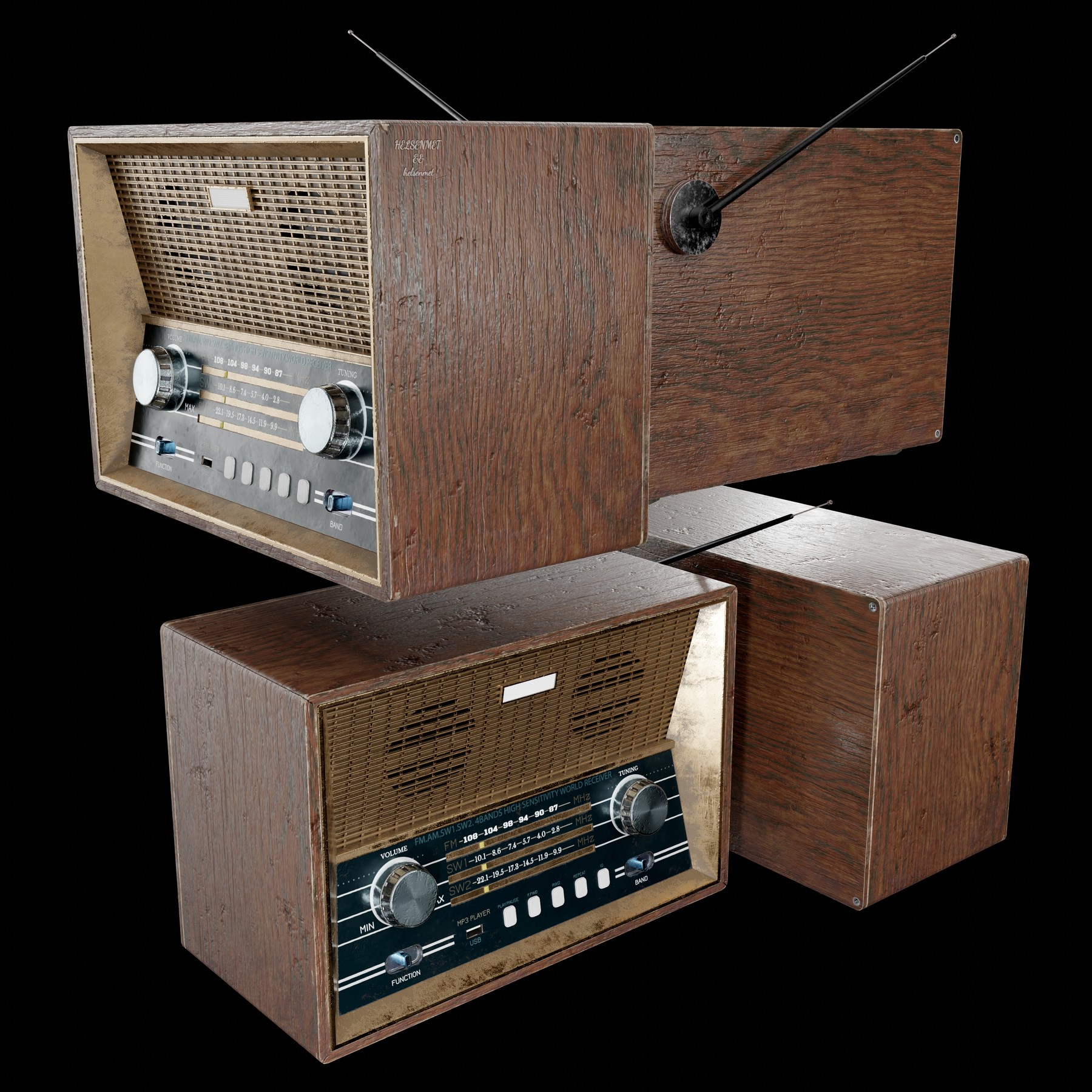 ArtStation - Radio Props | Game Assets