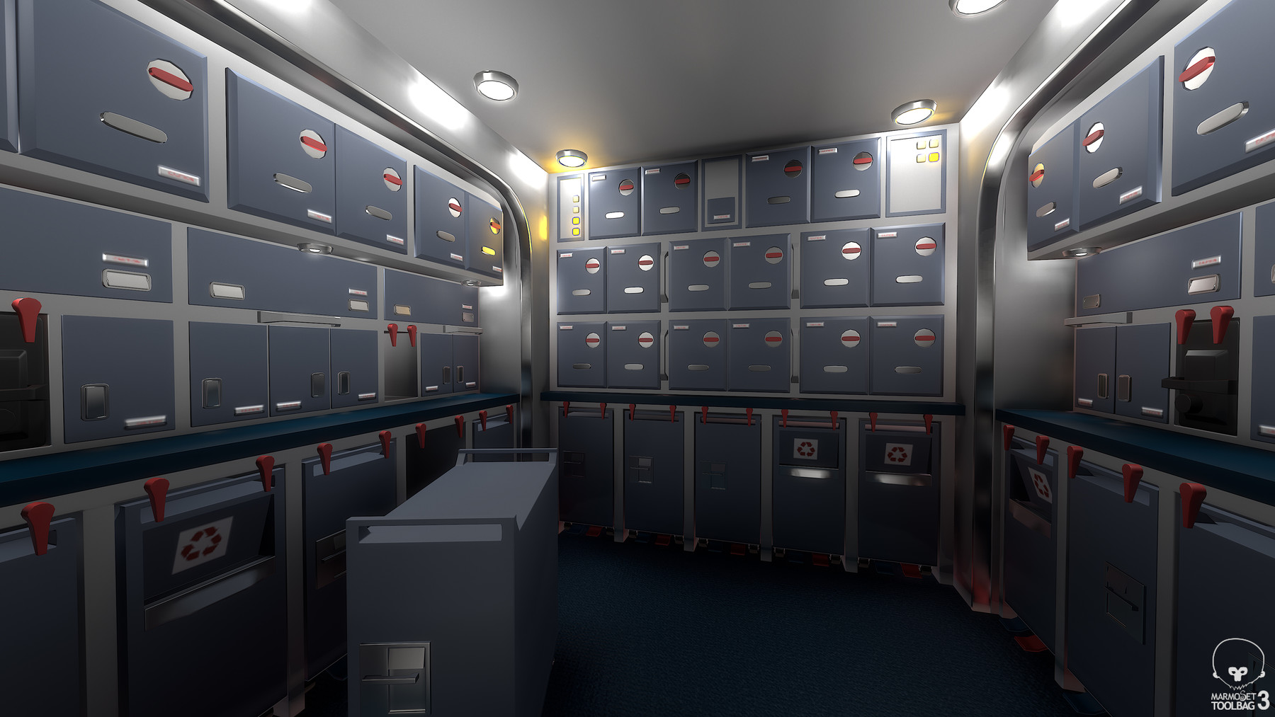 ArtStation - Airplane interior | Resources