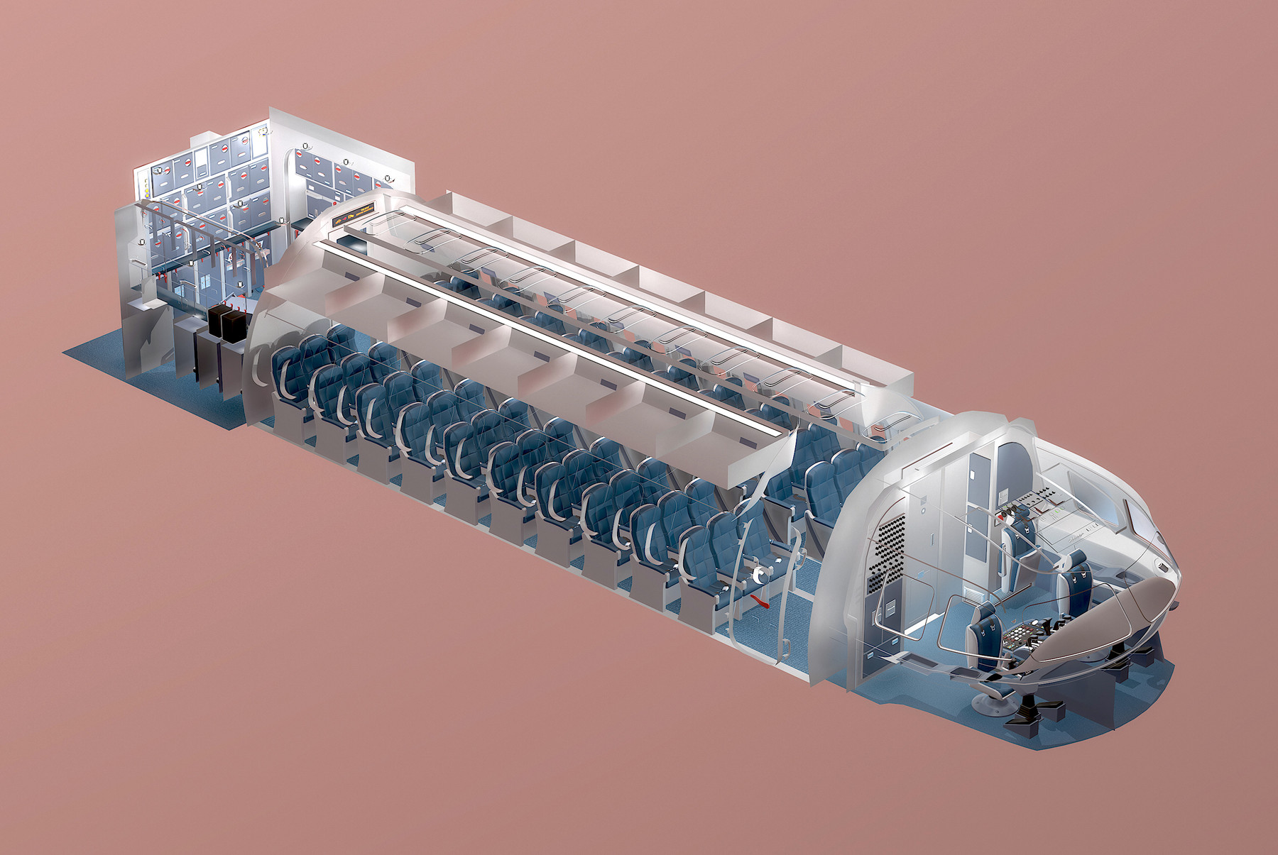 ArtStation - Airplane interior | Resources