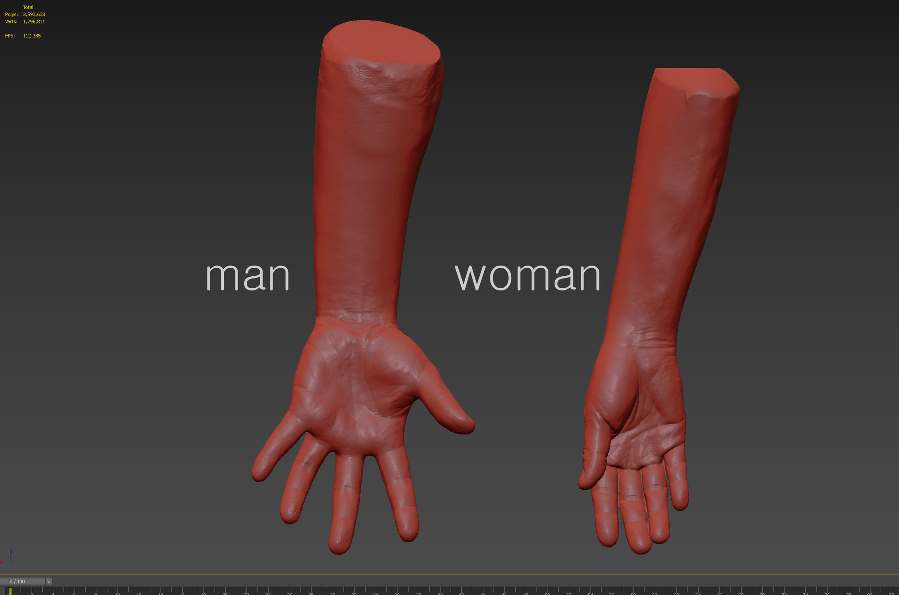 ArtStation - 3D Scan Hand Modeling_ 2set | Resources