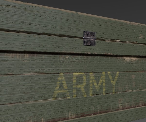 ArtStation - Military box lowpoly model | Game Assets