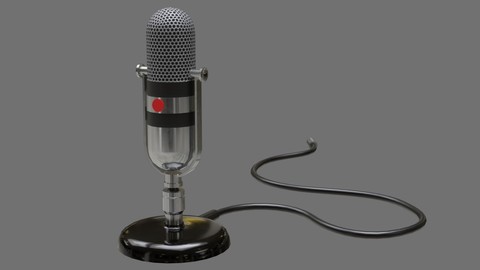 ArtStation - Retro Microphone 1A | Game Assets