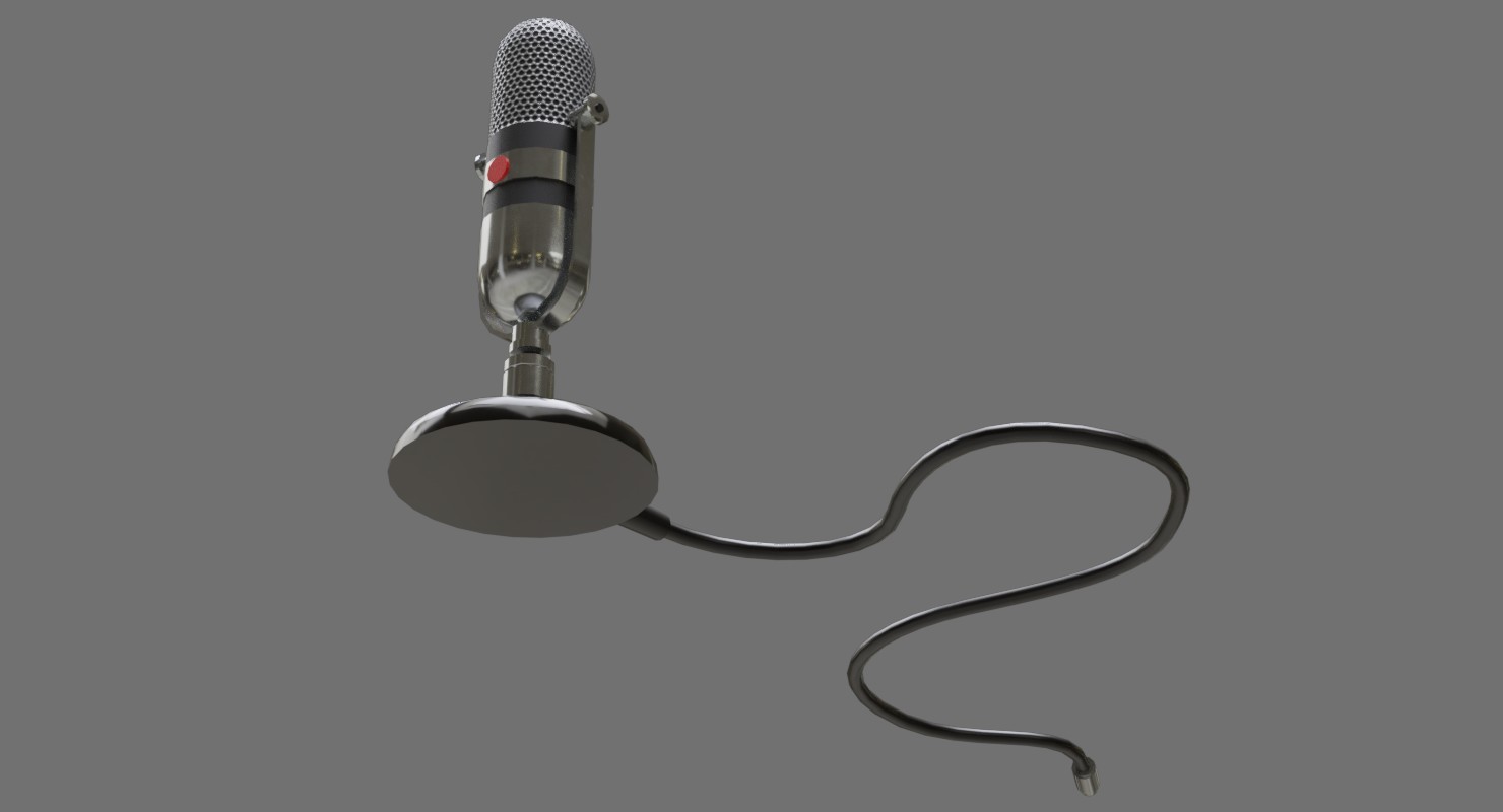 ArtStation - Retro Microphone 1A | Game Assets