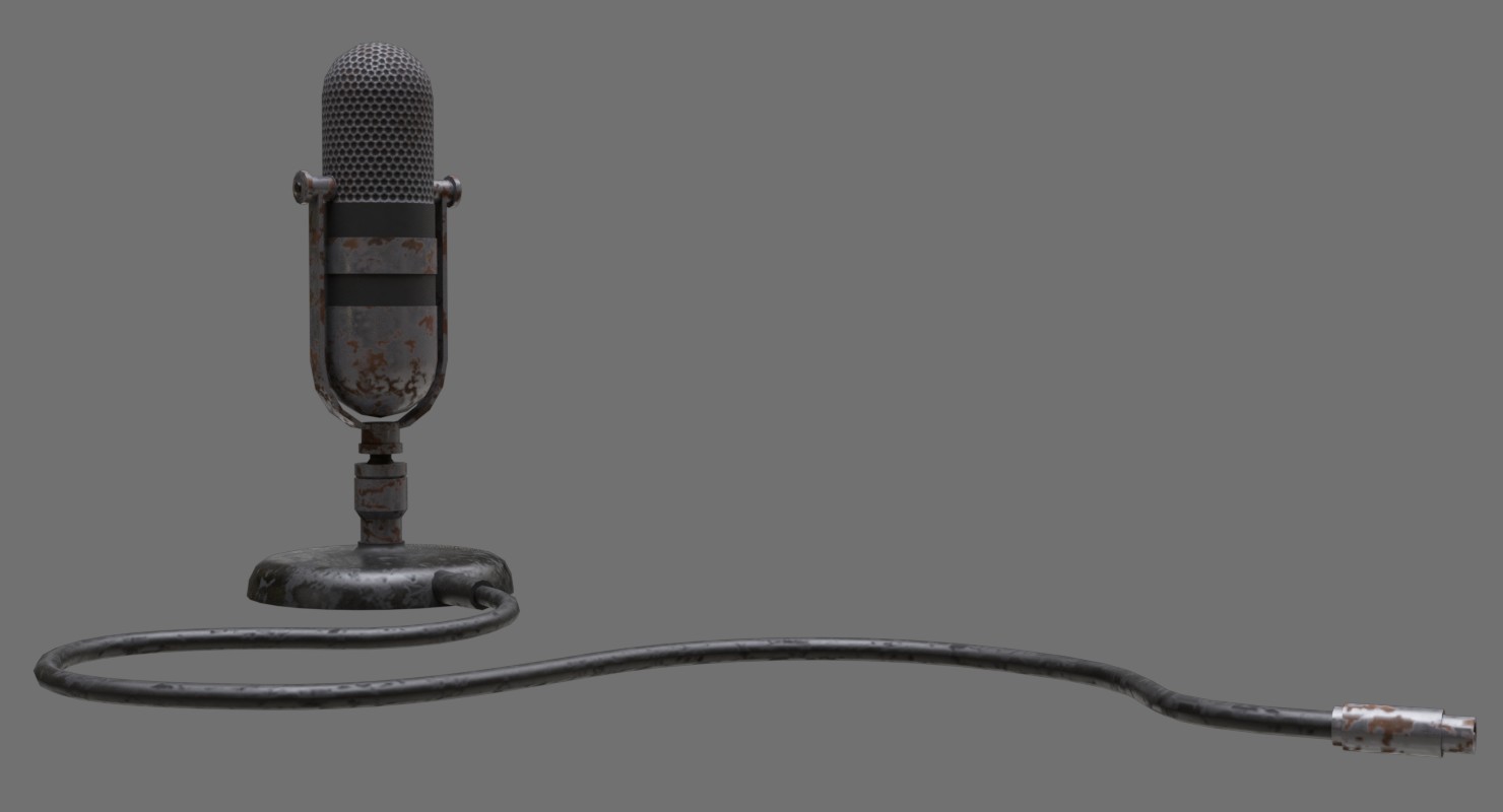 ArtStation - Retro Microphone 1B | Game Assets